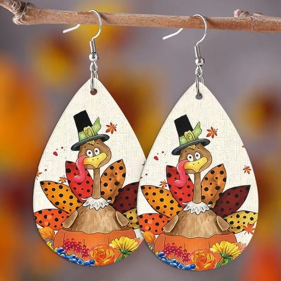 Jewelry | 315faux Leather Turkey Earrings | Poshmark